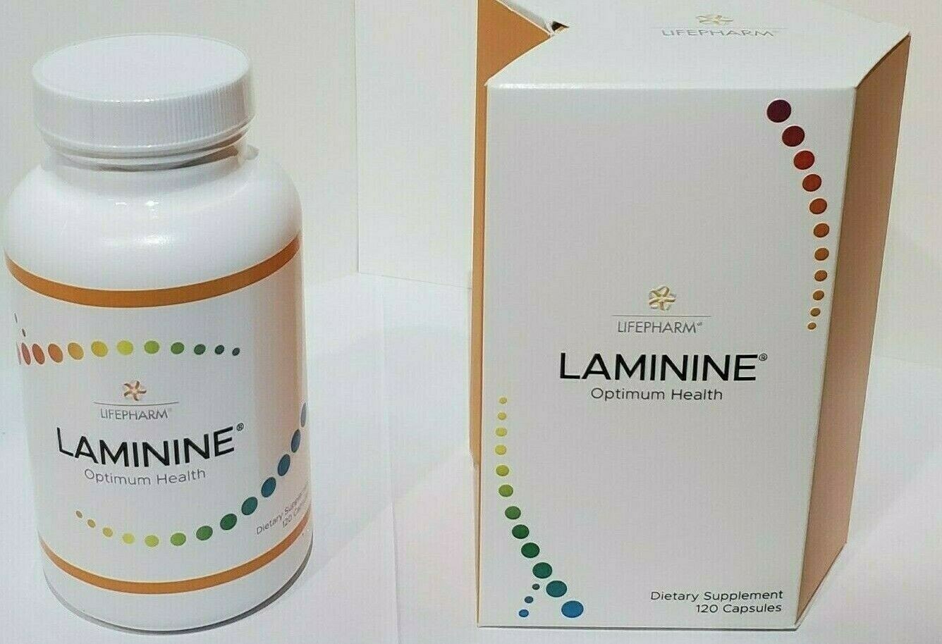 2 Bottles LifePharm Laminine supplement - (120 Capsules each ...