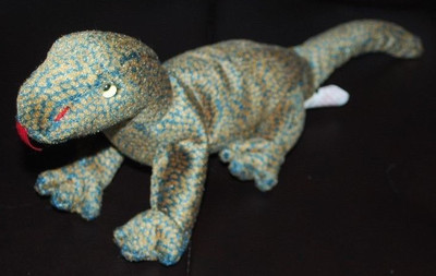 Ty Beanie Baby Scaly Lizard Green Bean Bag Plush Stuffed Animal Toy ...