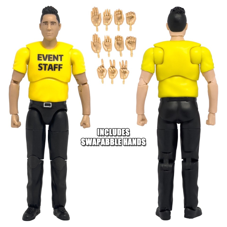 Ultimate Security Guard, Event Staff Worker & EMT Figures for WWE & AEW ...