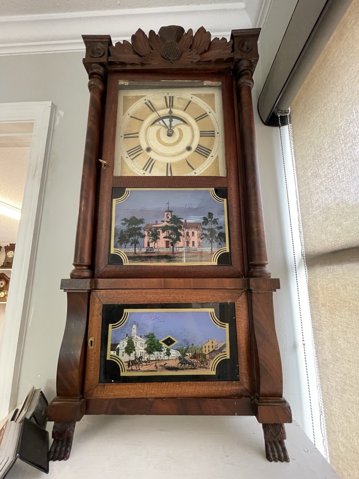 Eight Days Antique Triple Decker Clock | eBay