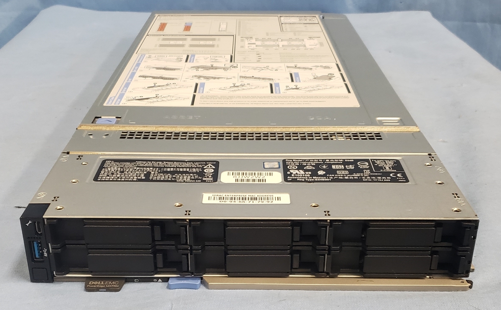 Dell MX7000 Chassis – 2x MX9002m, 2x MX9116n, 2x MX740c 2x 16C Gold ...