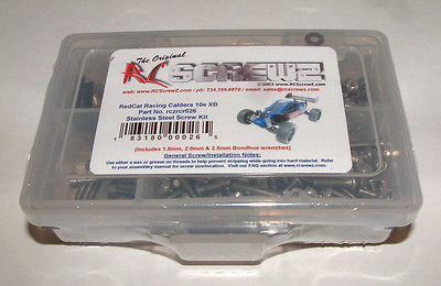 REDCAT RACING CALDERA 10e XB RC SCREWZ STAINLESS STEEL SCREW SET RCR026 ...