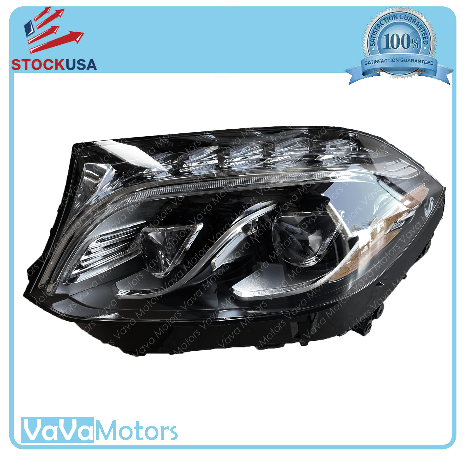 Fits 2017 2019 Mercedes GLS Class Full LED Projector Headlight Assembly ...