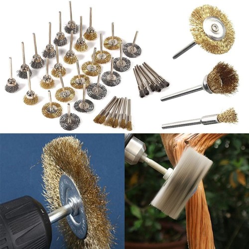Rust Removal Buffing Sanding Brass Brush Kit Polishing Grinding Wire ...