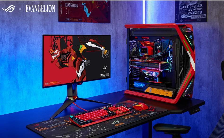 ASUS ROG Case With Z790 HERO EVR-02 MB RTX 4090 24GB EVA-02 Edition ...