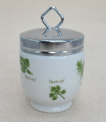 Vintage Taste Setters Large Porcelain Herb Garden Egg Coddler Made in ...