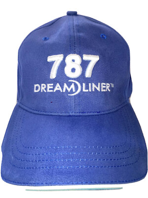 Boeing 787 DREAMLINER Hat Cap Adjustable Strapback Official Boeing ...