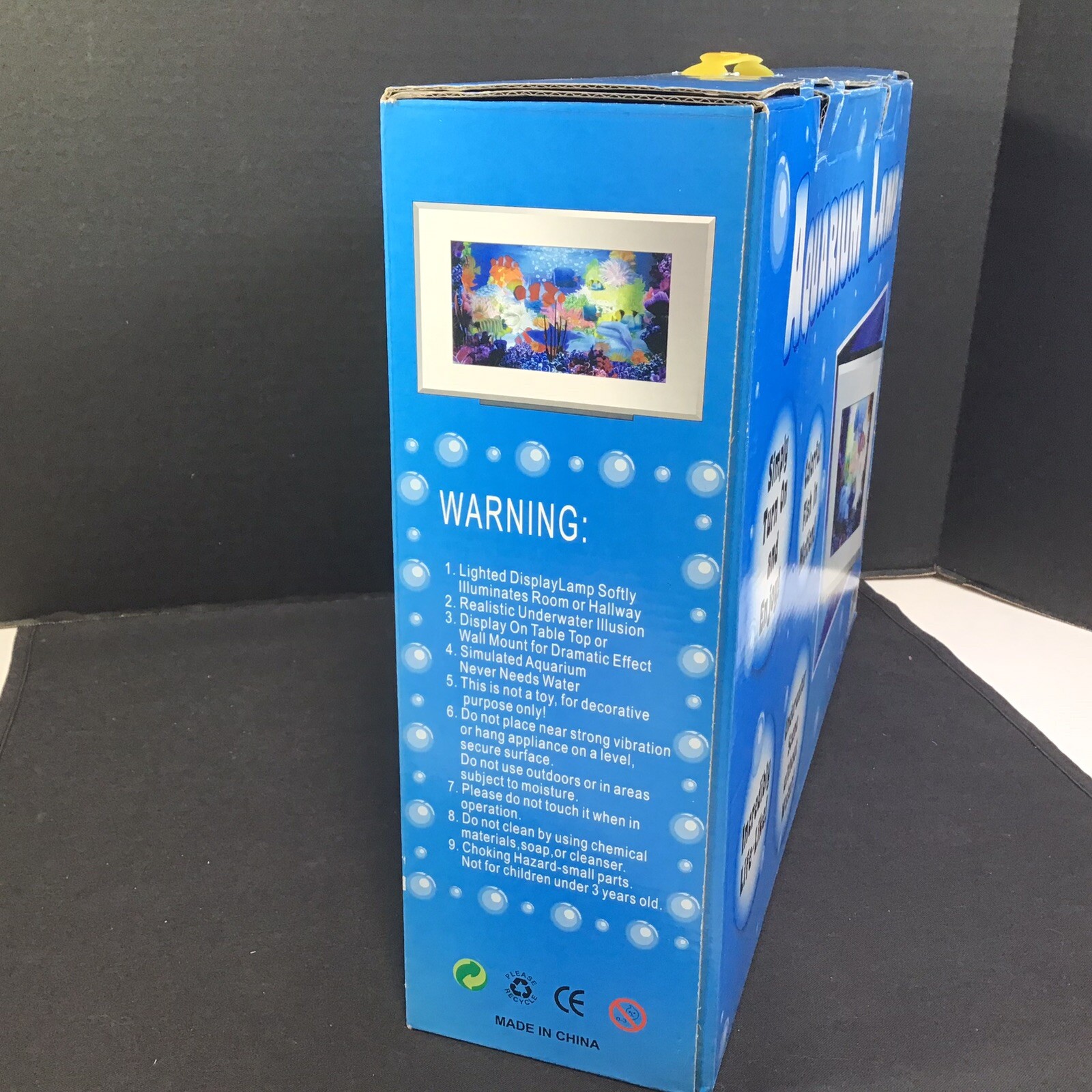 Motion Aquarium Lamp Ocean Fish Rotating Scene Lamp Night Light Cat Toy ...