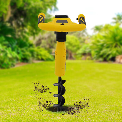 350W Post Hole Digger Electric Hole Digging Machine Cordless Post-Hole ...