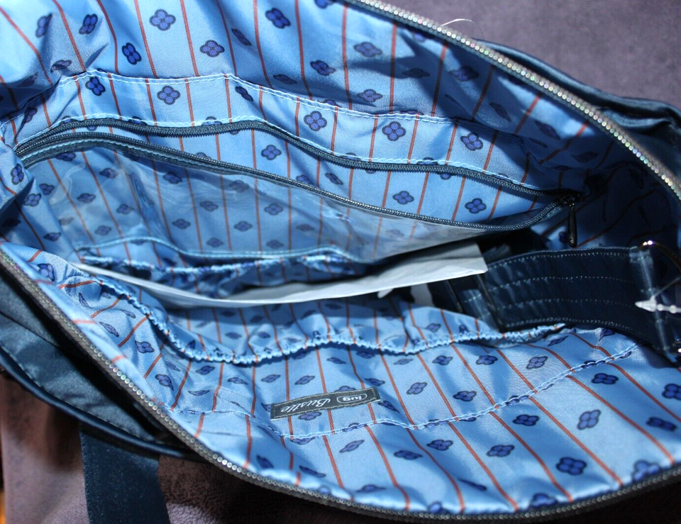 LUG Bustle Indigo Blue Crossbody Tote Bag Travel Purse NWT | eBay