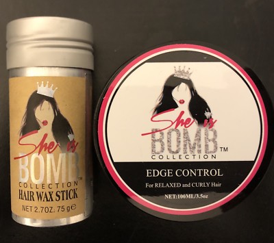 She Is Bomb Collection Edge Control and Wax Stick Set FREE SHIPPING | eBay
