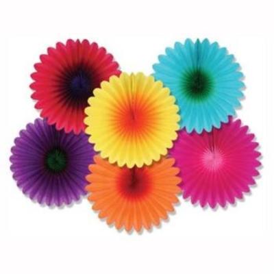Mini 6 Inch Tissue Flowers 6 Pack Summer Spring Picnic Floral Luau ...
