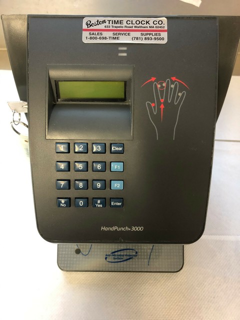 Schlage HP-3000 E Biometric HandPunch recognation time clock | eBay