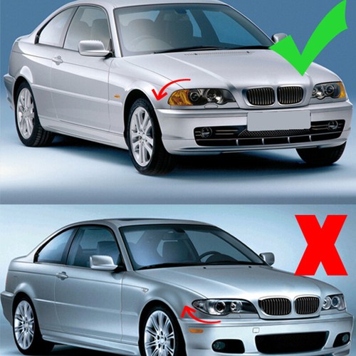 For 1999-02 Pre-LCI BMW E46 M3 325Ci 330Ci Coupe Gloss Black Front ...