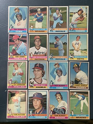 Topps 1976 Baseball Cards, Lot Of 44 Cards | eBay