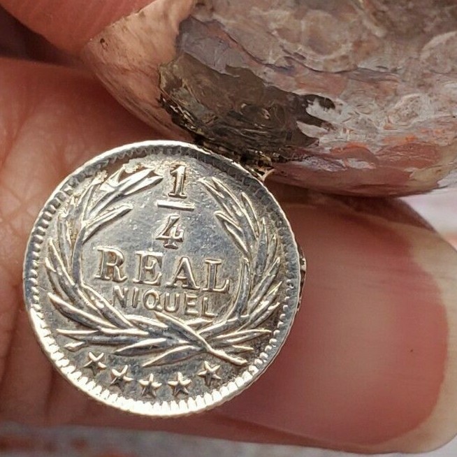 Hand Wrought Silver Salt Dip with Silver Coin Feet, 1900-1901 | eBay