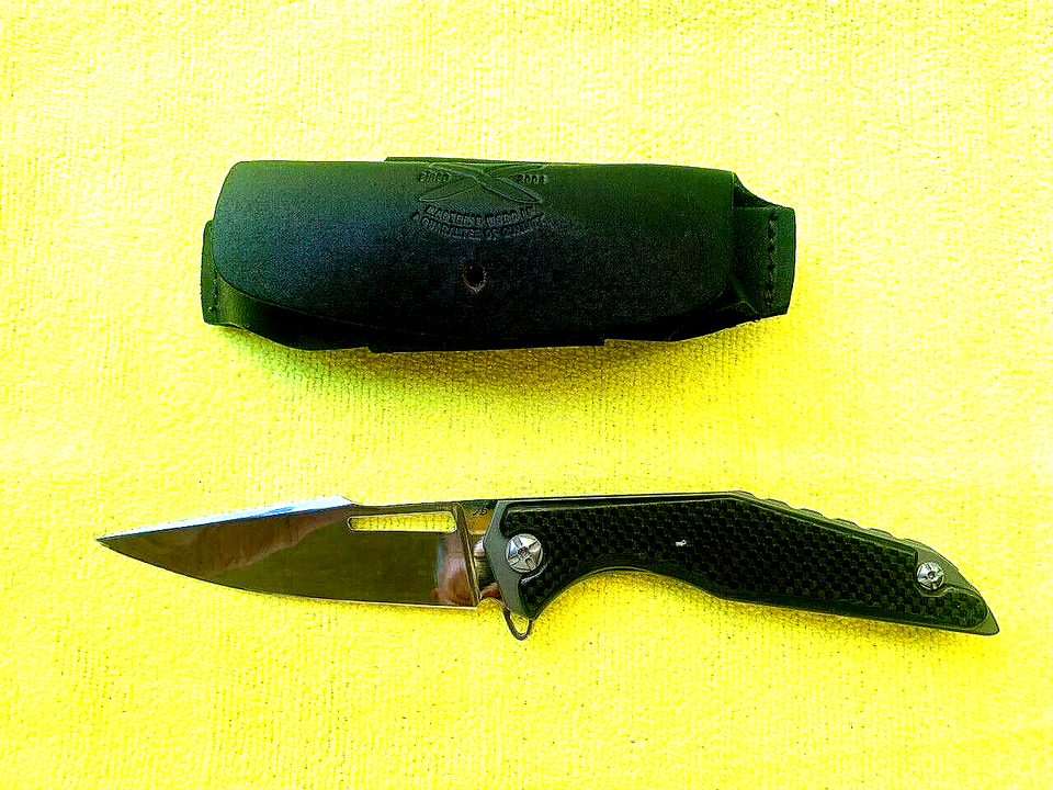 Genuine S125V CPM Andrew Blacksmith Titanium + Corbone Pocketknife | eBay