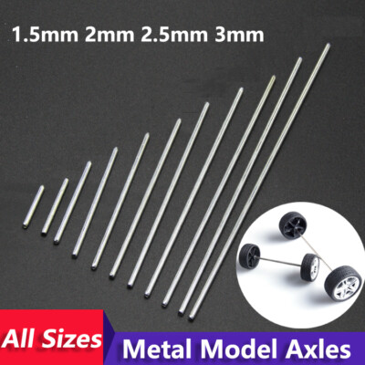 Metal Round Axles Long Shaft Rod Bars for DIY Model Toy RC Car Wheel 1. ...