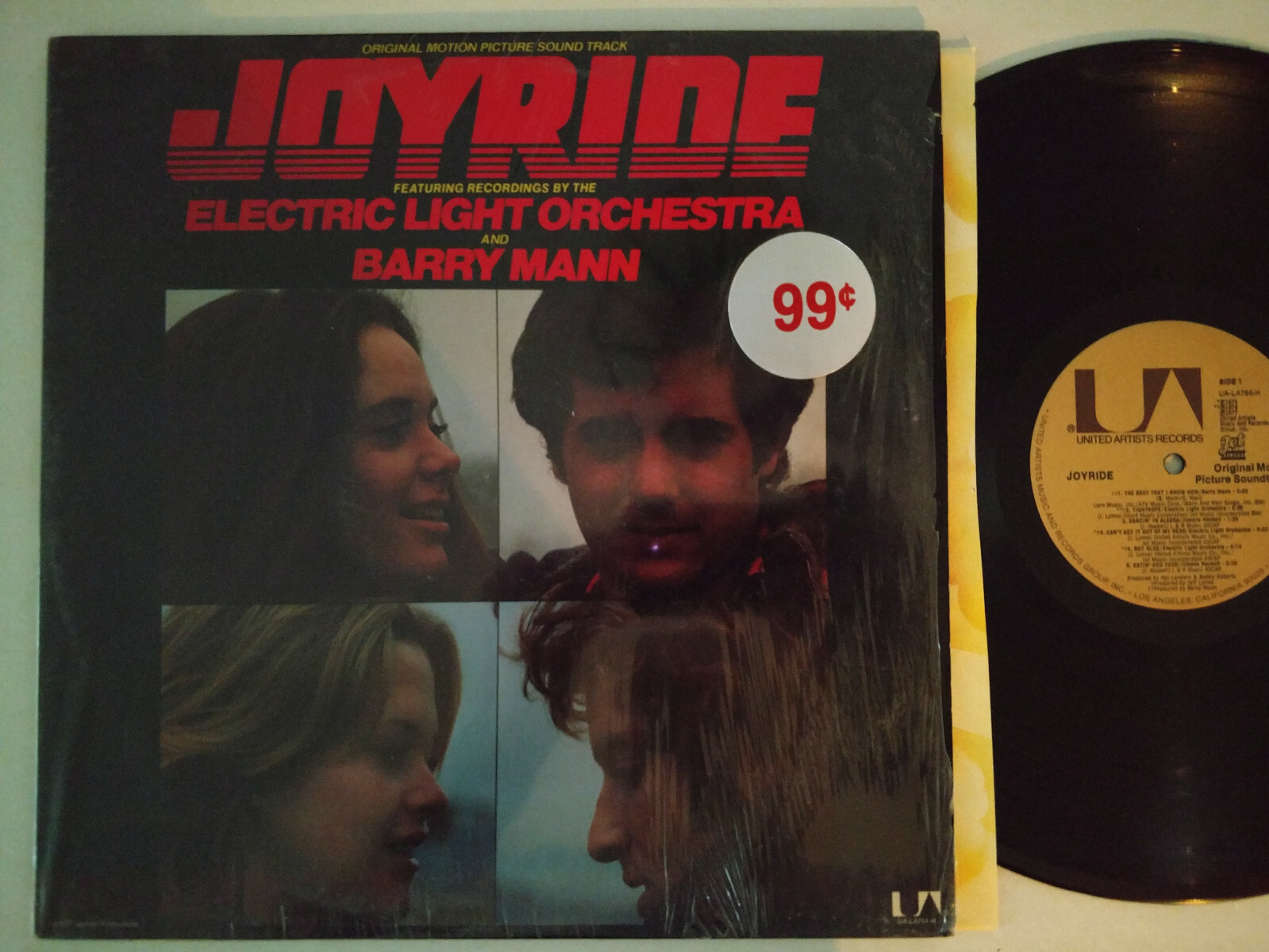 ELECTRIC LIGHT ORCHESTRA LP SOUNDTRACK JOYRIDE 1977 JET UA-LA784-H 1ST ...