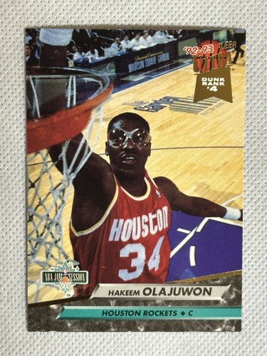 1992-93 Fleer Ultra Hakeem Olajuwon 204 NBA Jam Basketball Card Houston ...