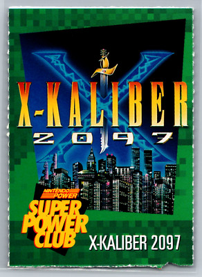 X-Kaliber 2097 Nintendo Super Power Club Magazine Card #122 Perforated ...