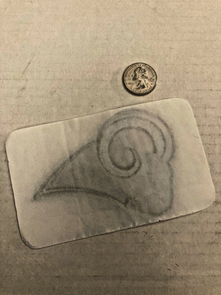 4" Los Angeles Rams Sticky Back Patch Ram Facing Left Very Nice Rare | eBay