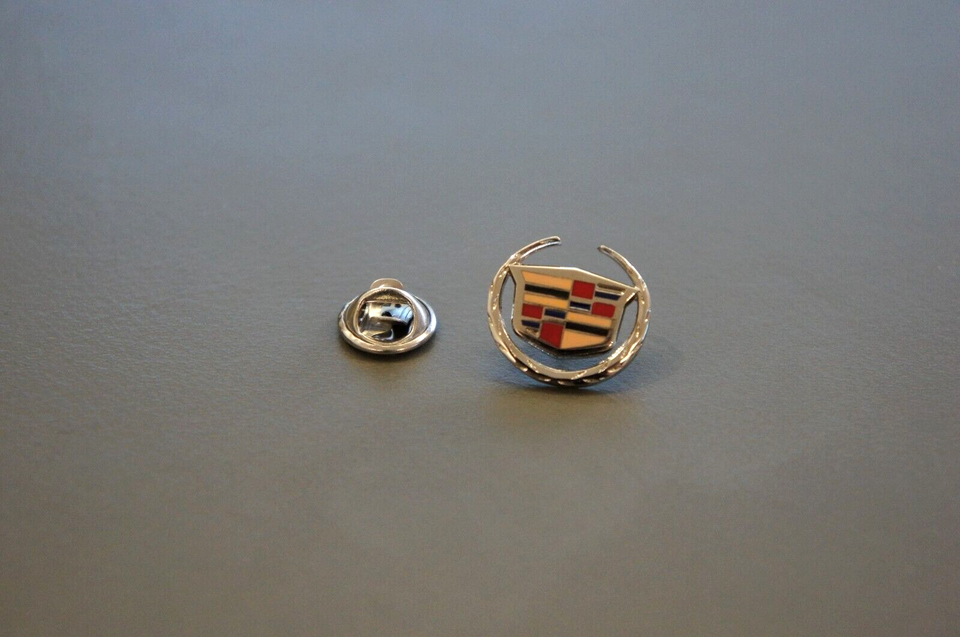 Cadillac Classic Crest Logo Collectible Silver Metal Pin Badge NIB ...