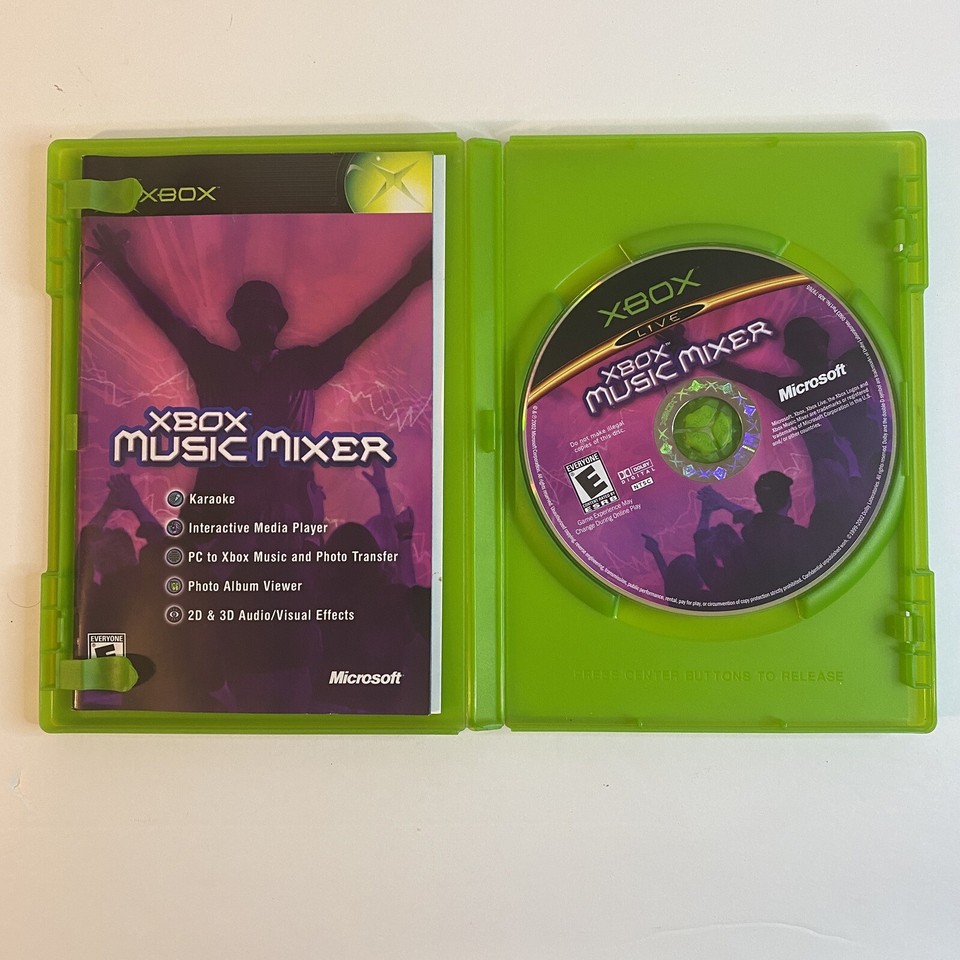 Xbox Music Mixer (Microsoft Xbox, 2003) Complete With Manual ...
