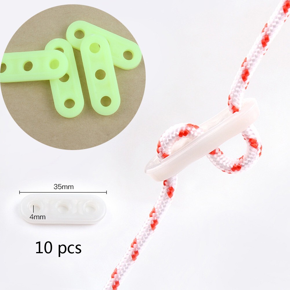 10x/Set Tent Awning Cord Rope Fastener Guy Line Runners Tensioner ...