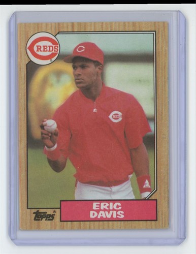1987 Topps Eric Davis Baseball Card Cincinnati Reds #412 | eBay