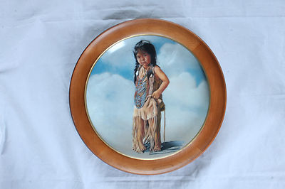 PENNI ANNE CROSS LIMITED EDITION PLATE BIG SISTERS BUCKSKINS IN WOOD ...