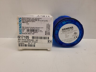 NEW IN BOX! SIEMENS BLUE STACK READY LIGHT 8WD4-400-1AF | eBay