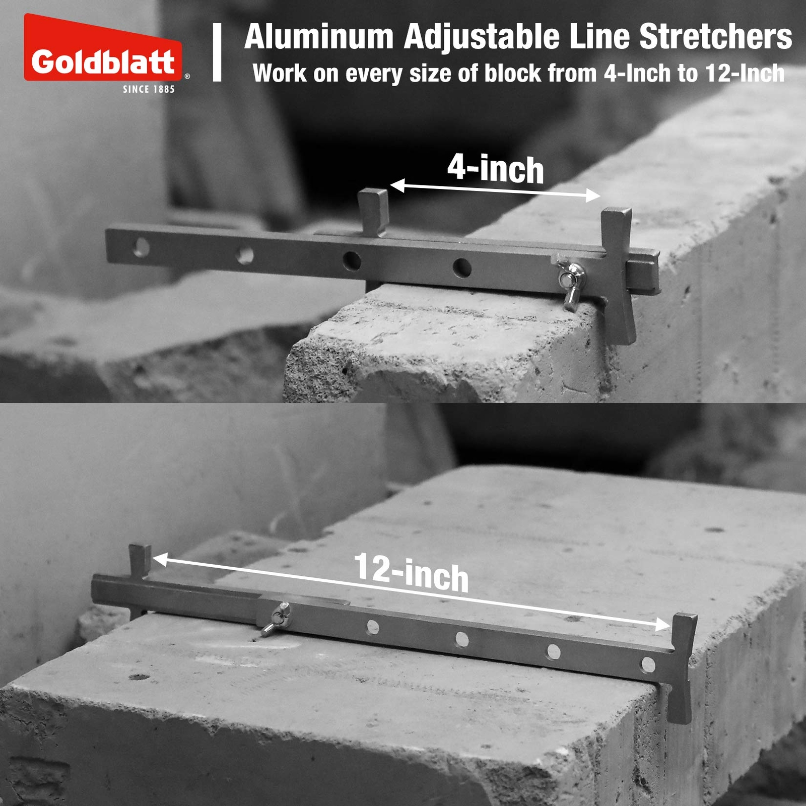 Goldblatt Masonry Nylon String Line Set Stretchers Grout Bag Braided ...