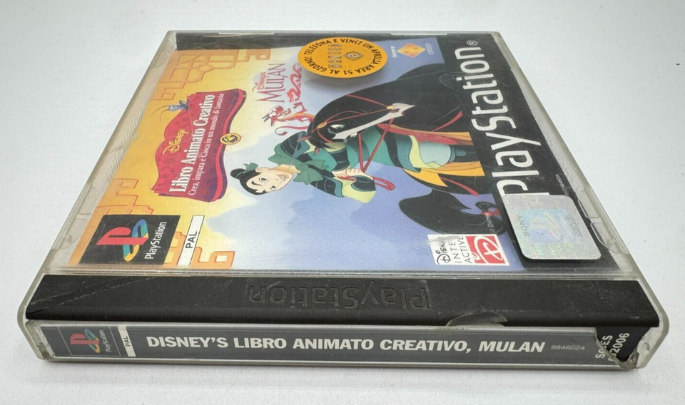 Disney Creative Animated Book Mulan PS1 Sony Playstation 1 PAL ITA Used ...