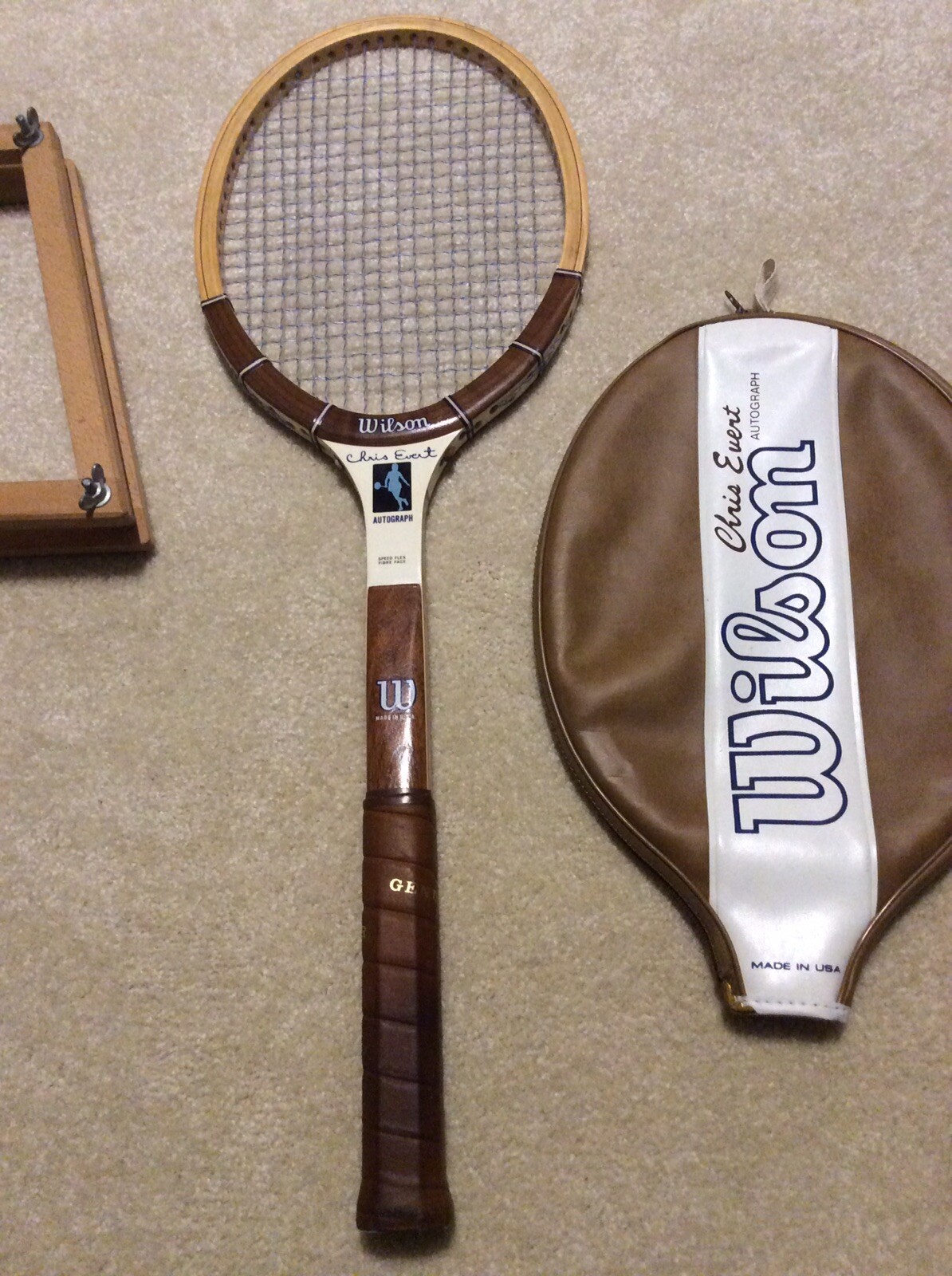 Rare Wilson Vintage Chris Evert Autograph Complete Tennis Racquet ...