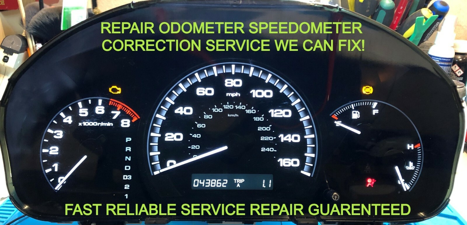 HONDA CLUSTER SPEEDOMETER ODOMETER MILEAGE CORRECTION PROGRAMMING ...
