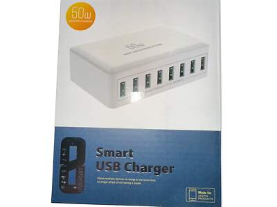 USB Charging Station 50w10A 8 Ports Multiple Charging Block Power USB ...