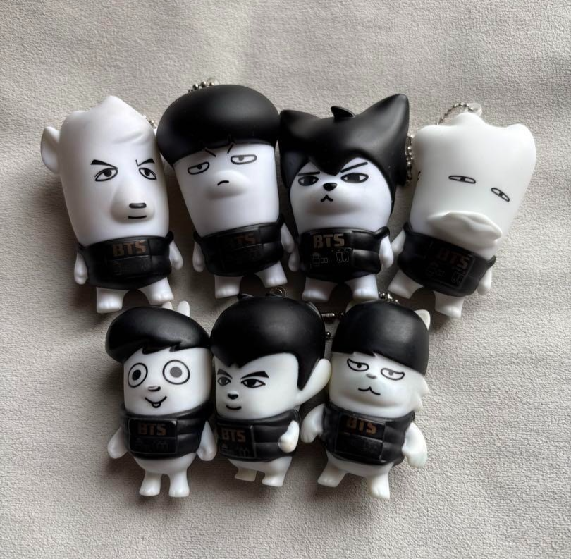 BTS × Hip Hop Monster 2015 Mascot Strap Jungkook V Jimin Jin SUGA J ...
