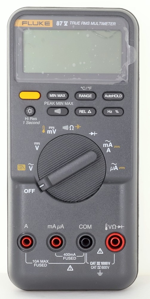 FLUKE 87V TRUE RMS DIGITAL INDUSTRIAL MULTIMETER W/ TL75 LEADS, 80BK ...