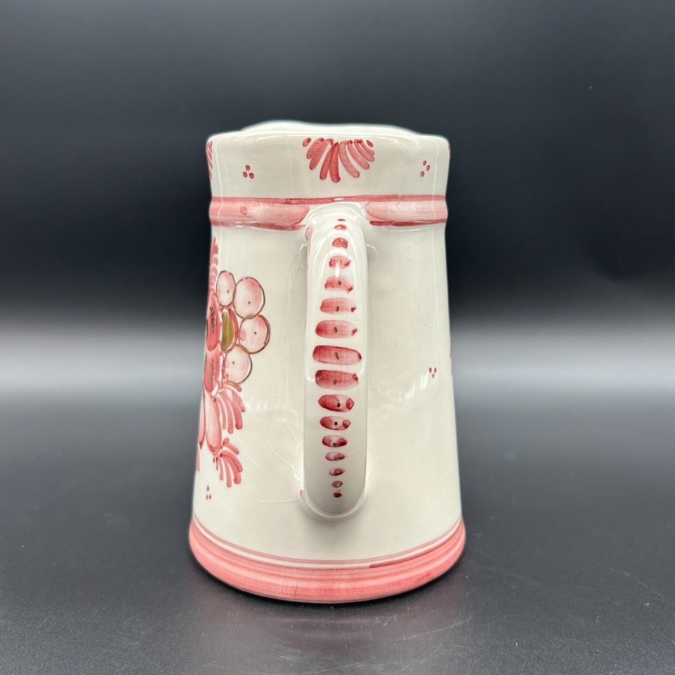 Red Delft Handpainted Pottery Jug with Gold Accents Made in Holland | eBay