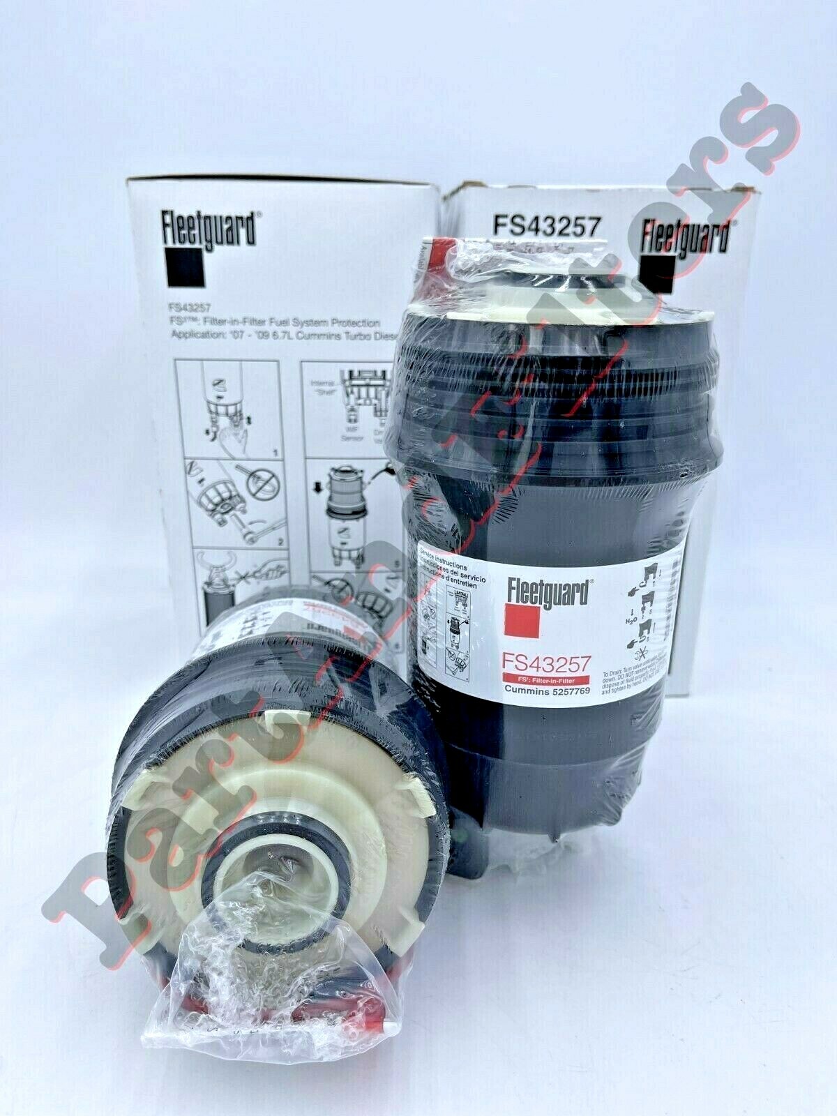 Fs43257 Fuel Filter & WIF for 07-09 Dodge 2500 / 3500 6.7 6.7L Cummins ...