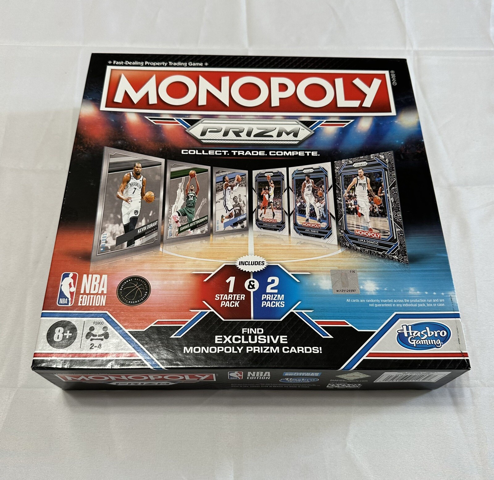 Monopoly PANINI PRIZM NBA Trading Card Edition Board Game 5 TOTAL for ...