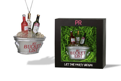 Party Rock | Alcohol Bucket List Glass Ornament | Drink Collection | eBay