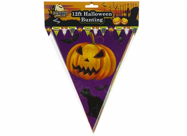 Halloween Bunting Garden Party Banner Hanging Home Decoration Foil ...