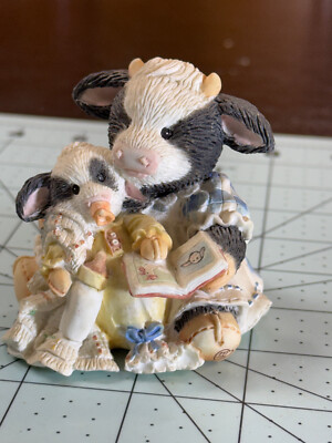 Vintage Enesco Marys Moo Moos Pasture Bedtime Figurine 1993 NO BOX ...