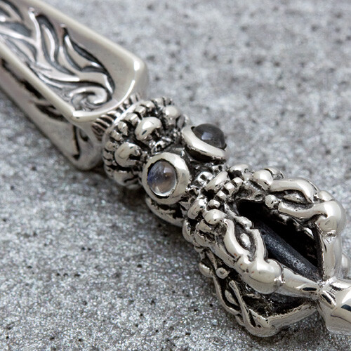 Jeweled Small Bird Dagger Doge Pendant Blue Moonstone ZZTPDG-0380BMS | eBay