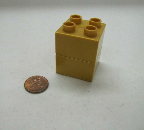 Rare LEGO Duplo 2 GOLD 2x2 BLOCKS for Vintage Castle Palace House ...