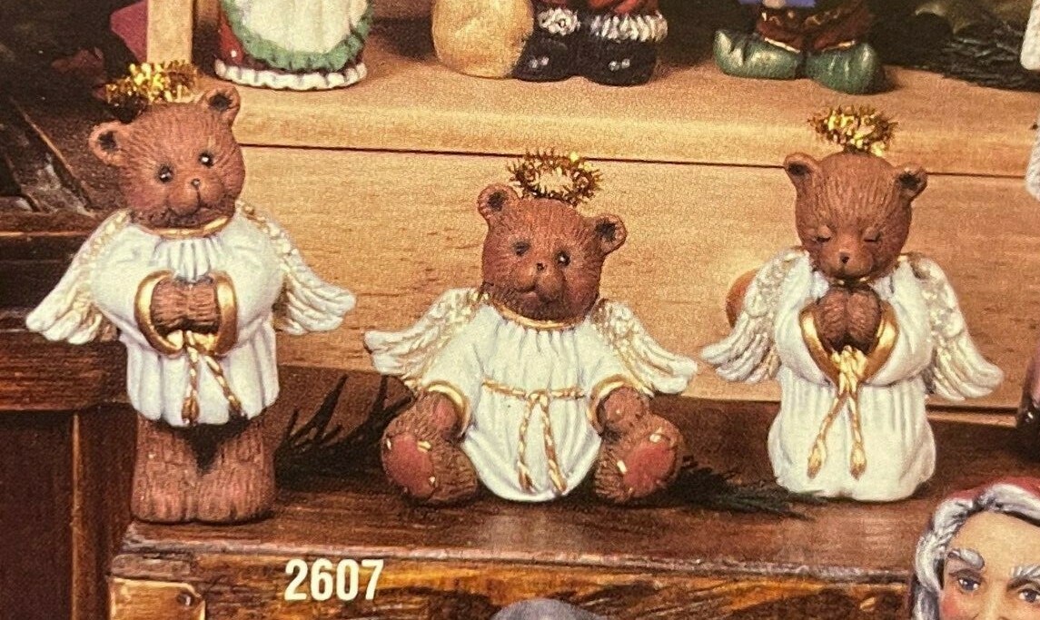 VINTAGE KIMPLE CERAMIC MOLD #2607 THREE ANGEL BEARS | eBay