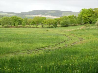 Photo 6x4 Track and Field Alltwen/SN7203 The 25K map shows a roughly ...