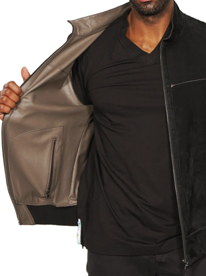 NEW Maceoo Paris Leather Beaten Brown Jacket in Black Size XXL #C3514 ...